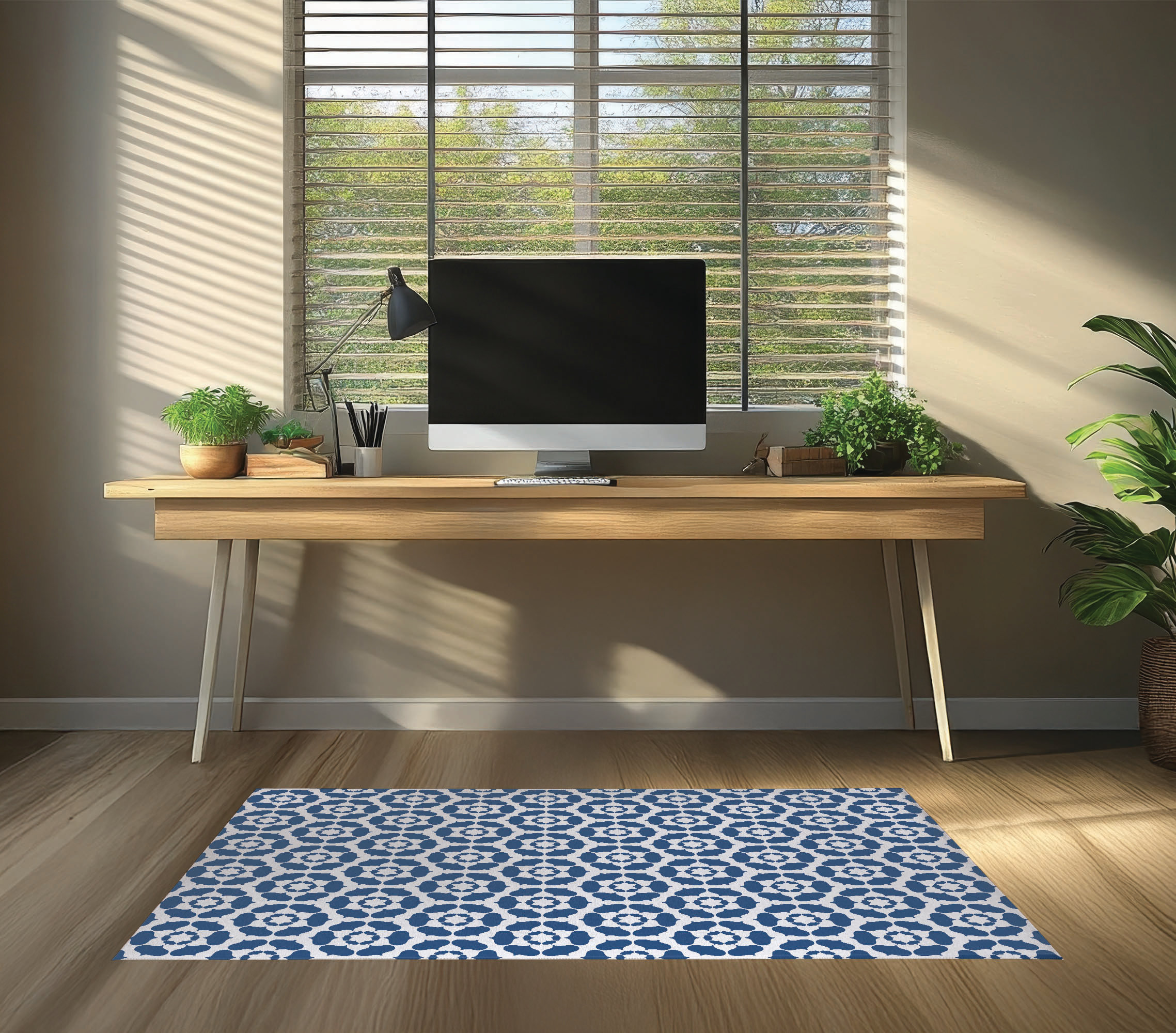 Christopher's Corner Cleo Geometric Office Chair Mat | Wayfair