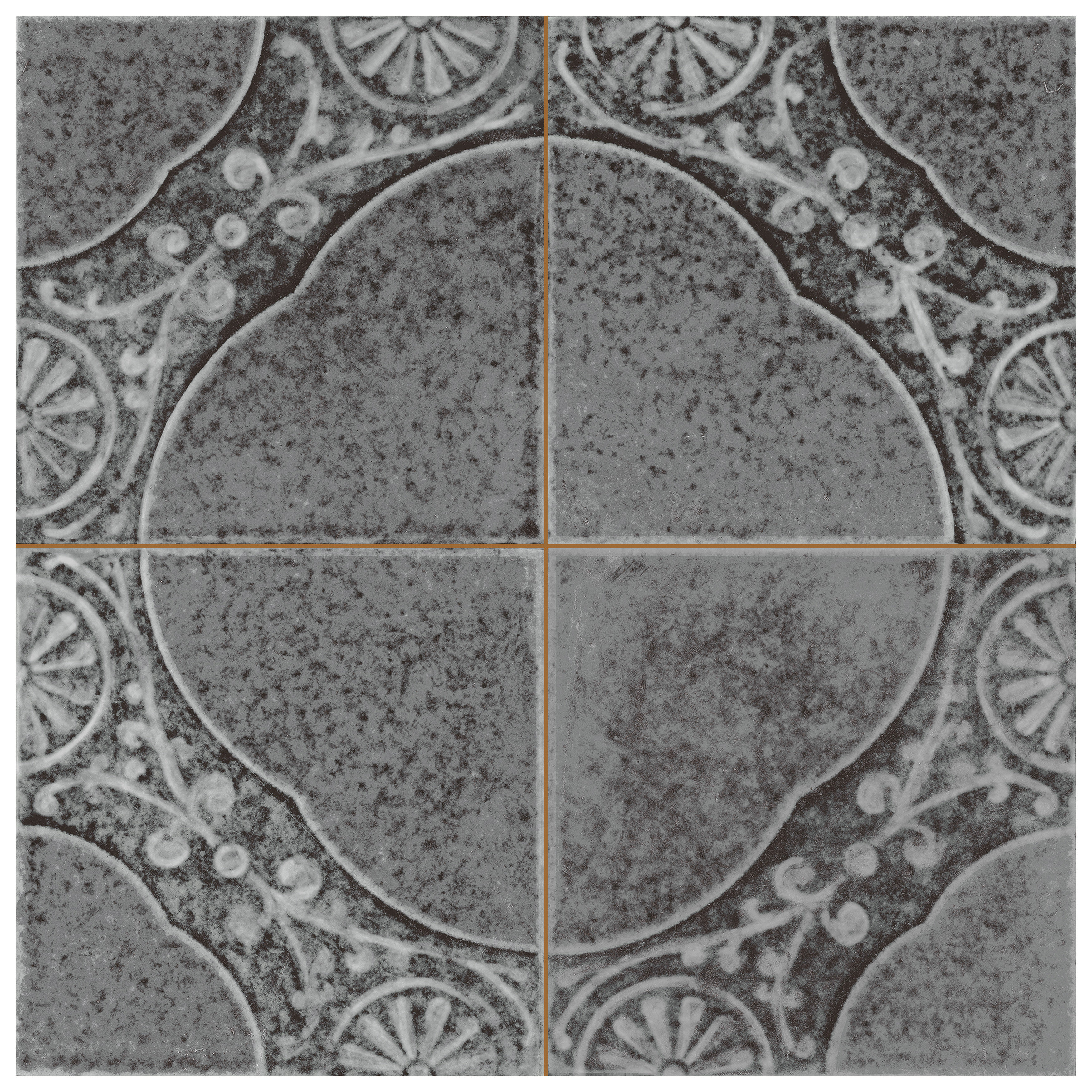 Merola Tile Kings Jaipur 17-5/8 In. X 17-5/8 In. Ceramic Floor And Wall ...
