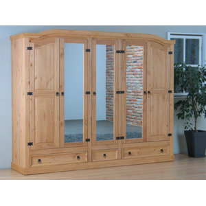 Union Rustic Myers 5 Door Solid Wood Wardrobe | Wayfair.co.uk