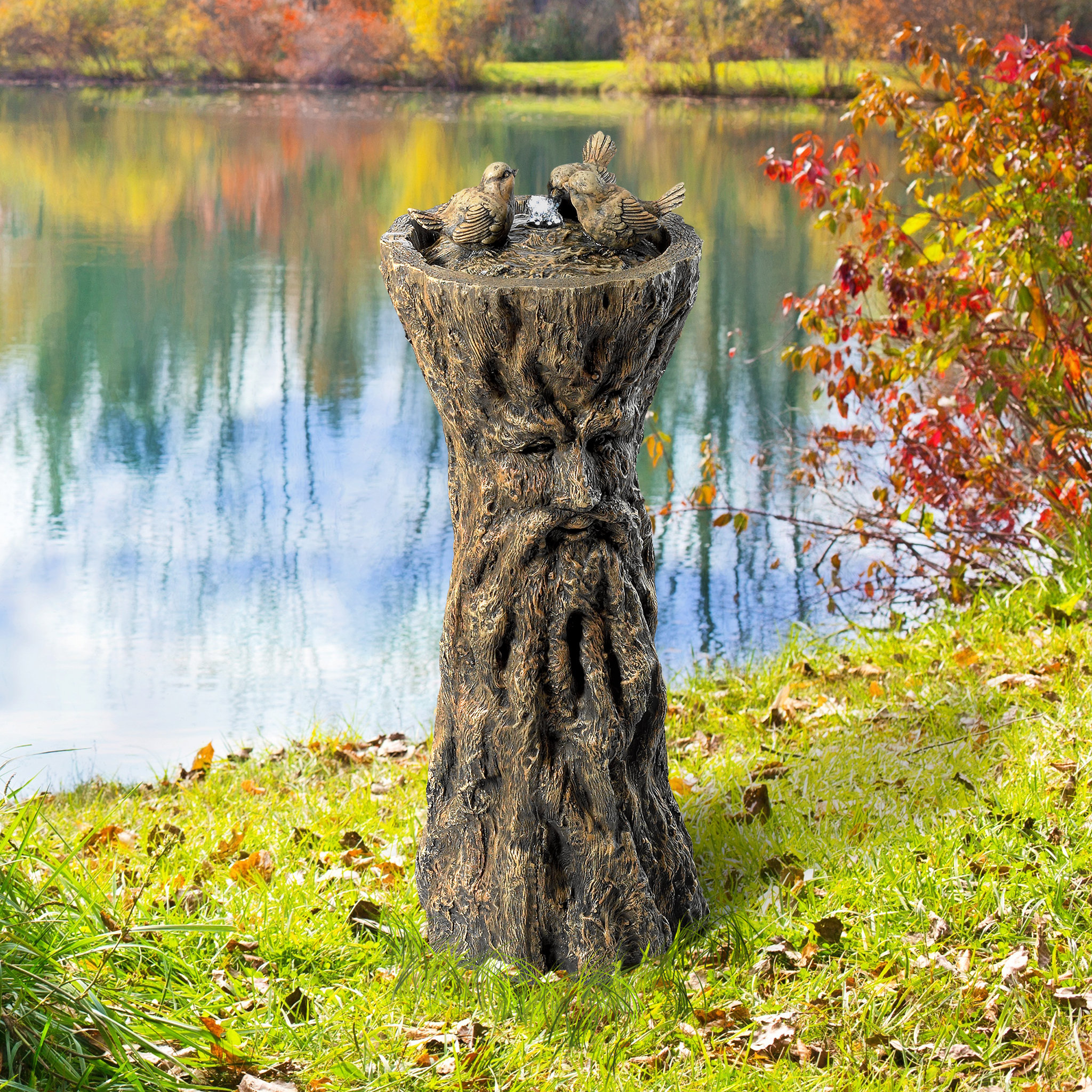 Millwood Pines Enchanted Forest Tree Ent Garden Fountain & Reviews ...