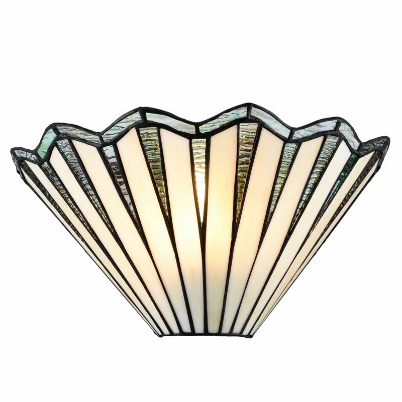 Astoria Grand Stained Glass Sconce Light Tiffany Style Wall Light | Wayfair