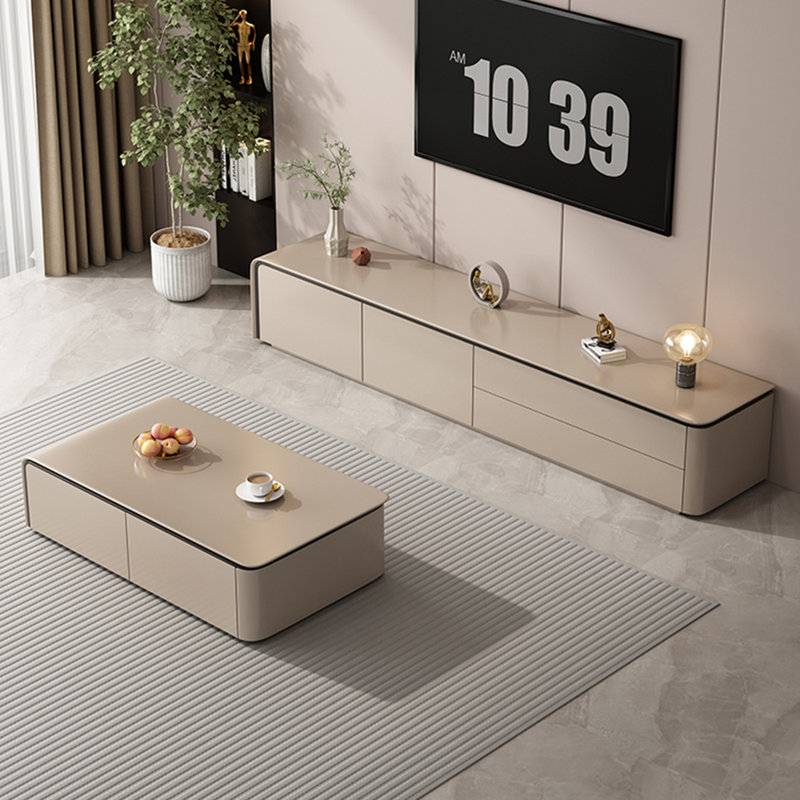 LIZIYE Fashion multi-level wooden TV stand coffee table | Wayfair