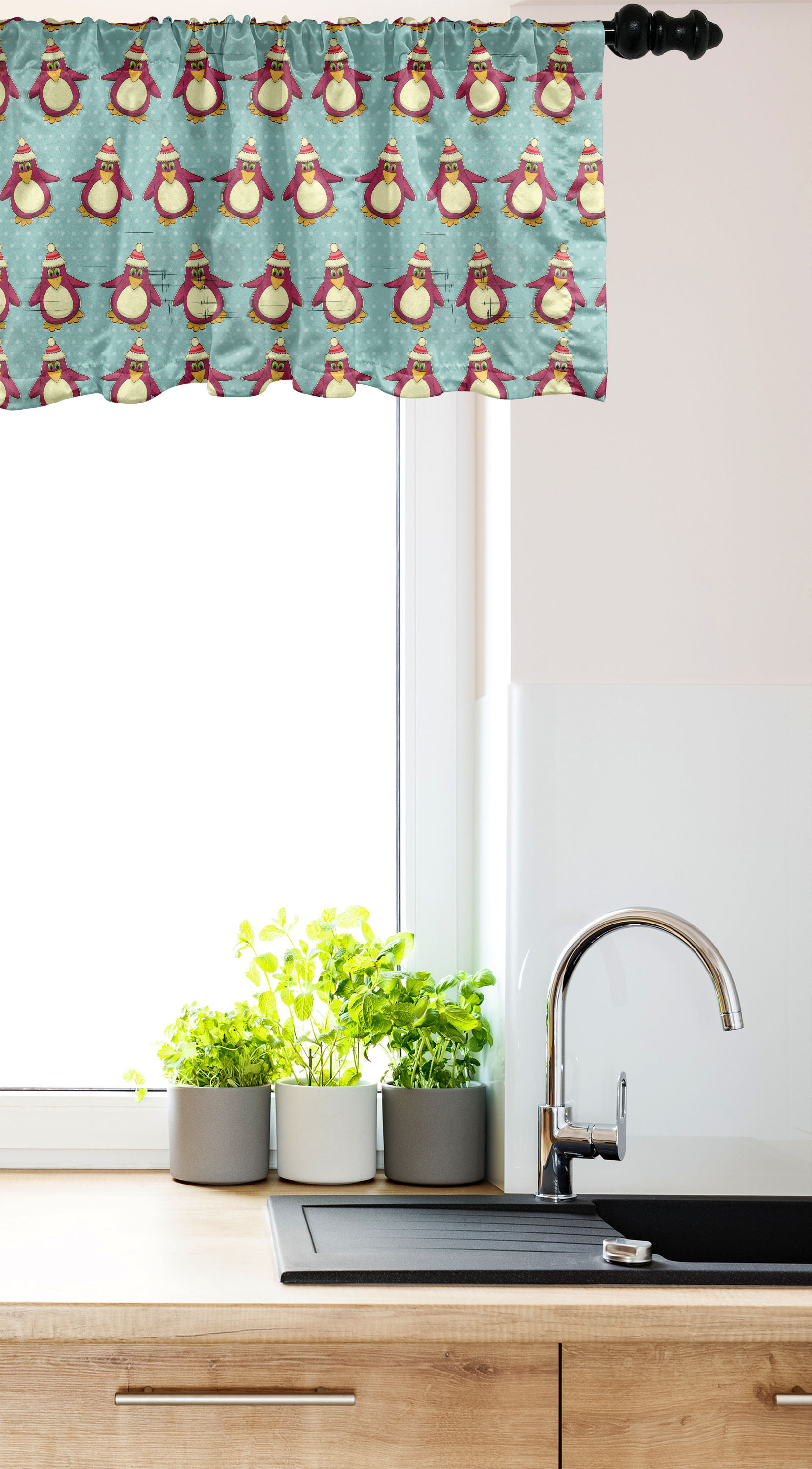 Ambesonne Zebra Print Valance Pack of 2 Black White Camo | Wayfair