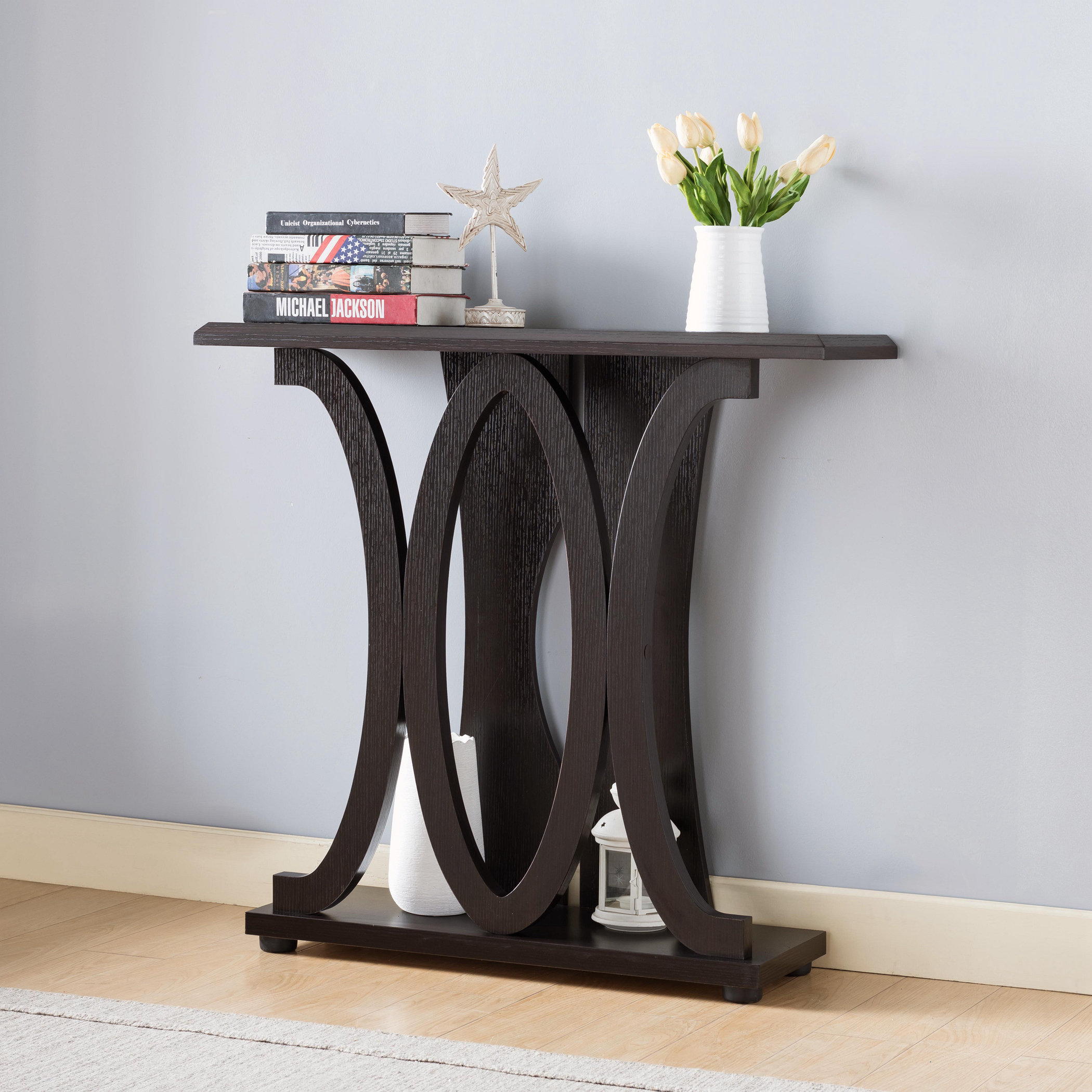 Wenty Red Cocoa Console Desk | Wayfair