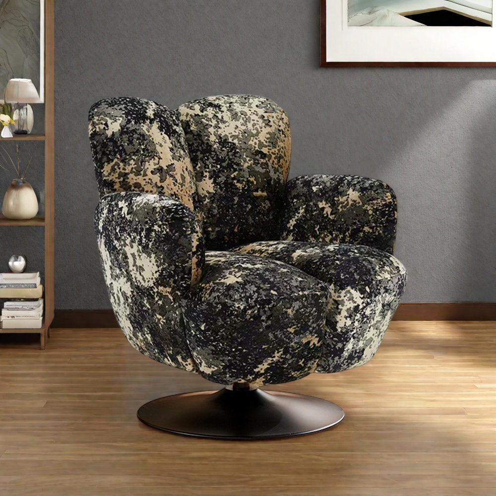 Orren Ellis A 360° rotating U-shaped lounge chair | Wayfair