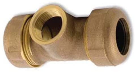 Avalon Brass G-Tee Pipe Fitting And Coupling 3/4Â Copper X 1/2Â IPS ...