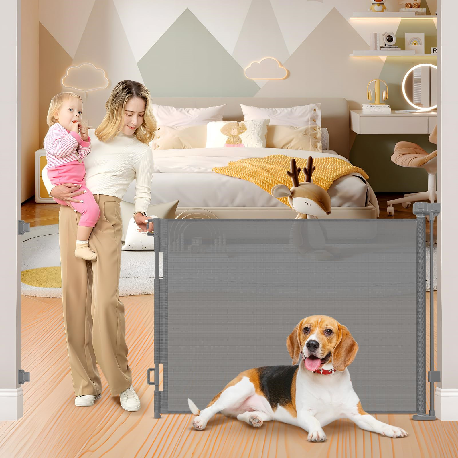 Archie & Oscar™ Upgraded Textilene Retractable Pet Gate - Wayfair Canada
