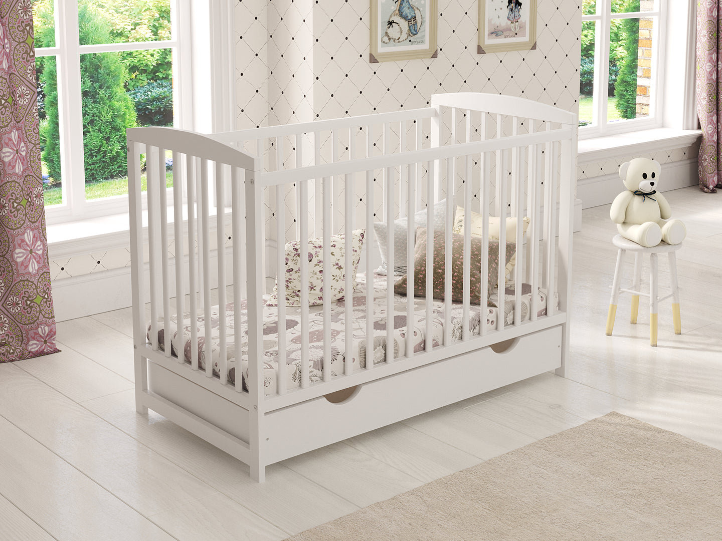 Harriet Bee Percie Cot Bed | Wayfair.co.uk