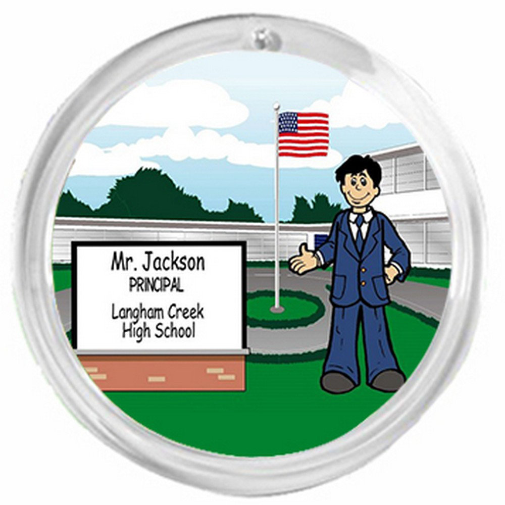 Printed Perfection Personalized Round Christmas Ornament NTT: School ...