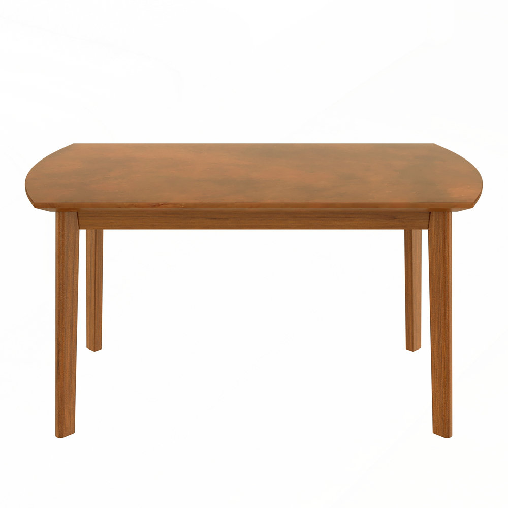 George Oliver Mid Century Modern Dining Table Solid Wood Kitchen Table ...