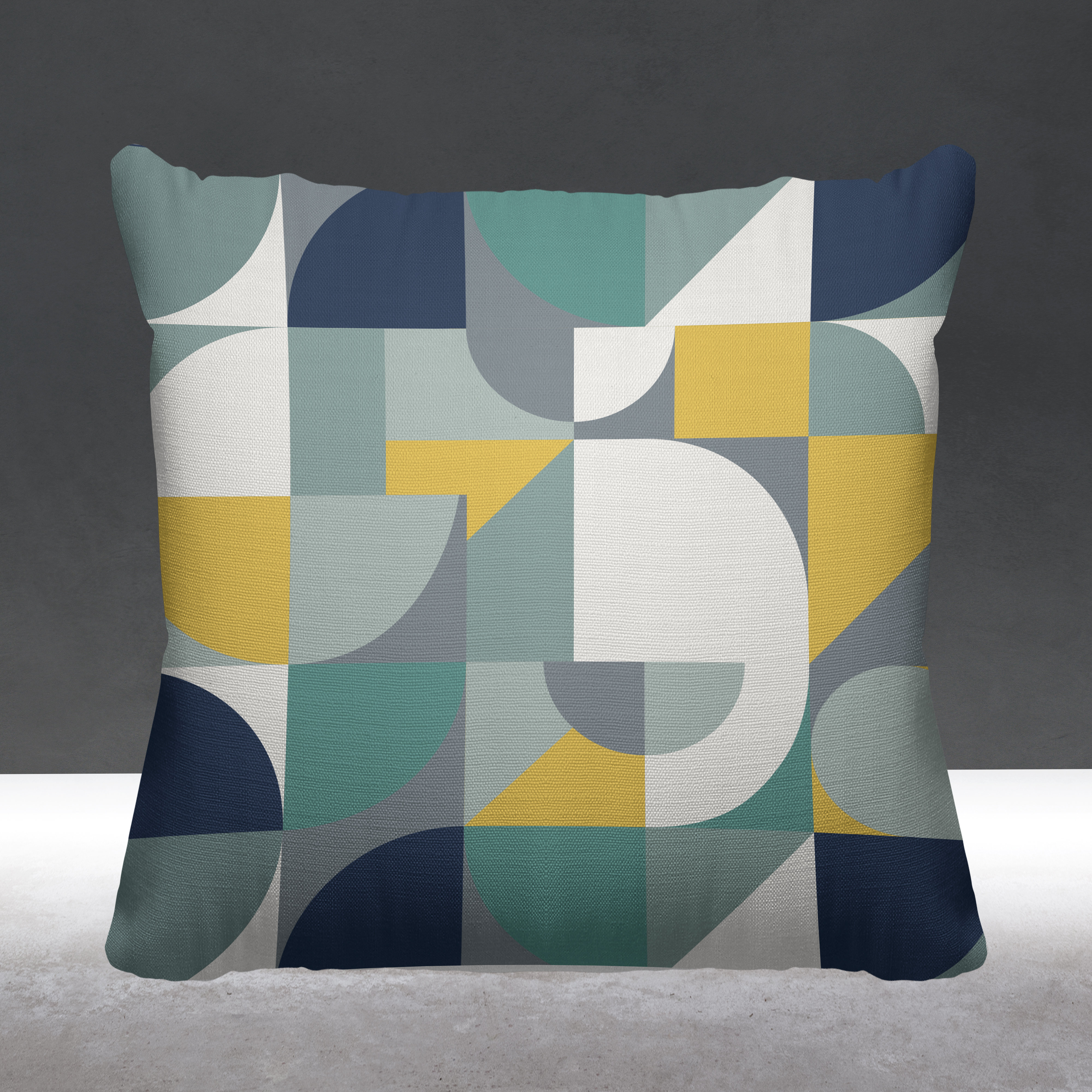 ULLI HOME Stanley Geometric Abstract Minimalist Indoor Throw Pillow ...