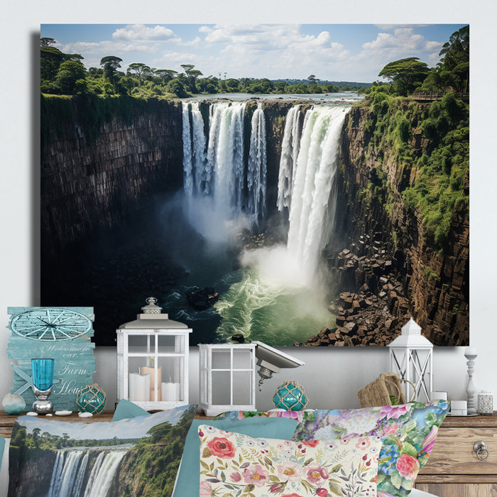 Millwood Pines Africa Victoria Falls Zimbabwe - Landscapes Metal Wall ...