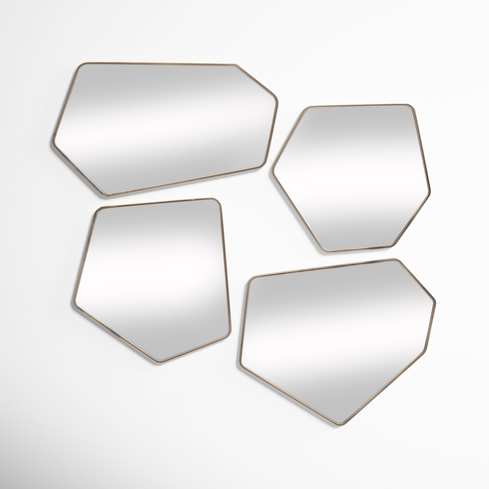 Birch Lane™ Fischer 4 Piece Scandinavian Mirror Set & Reviews | Birch Lane