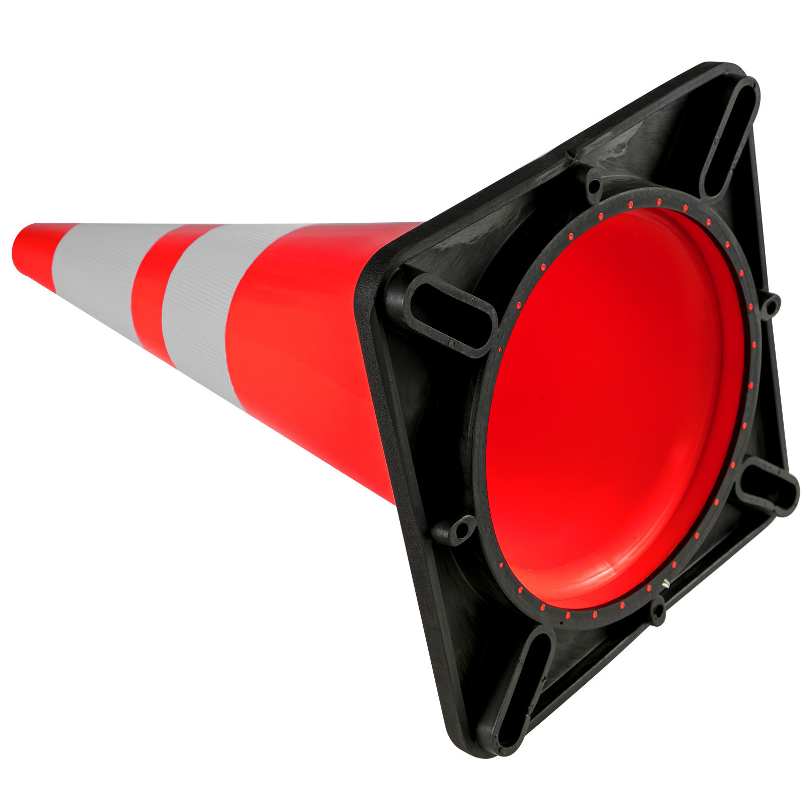VEVOR Traffic Cones Safety Road Parking Cone with Black Weighted Base ...