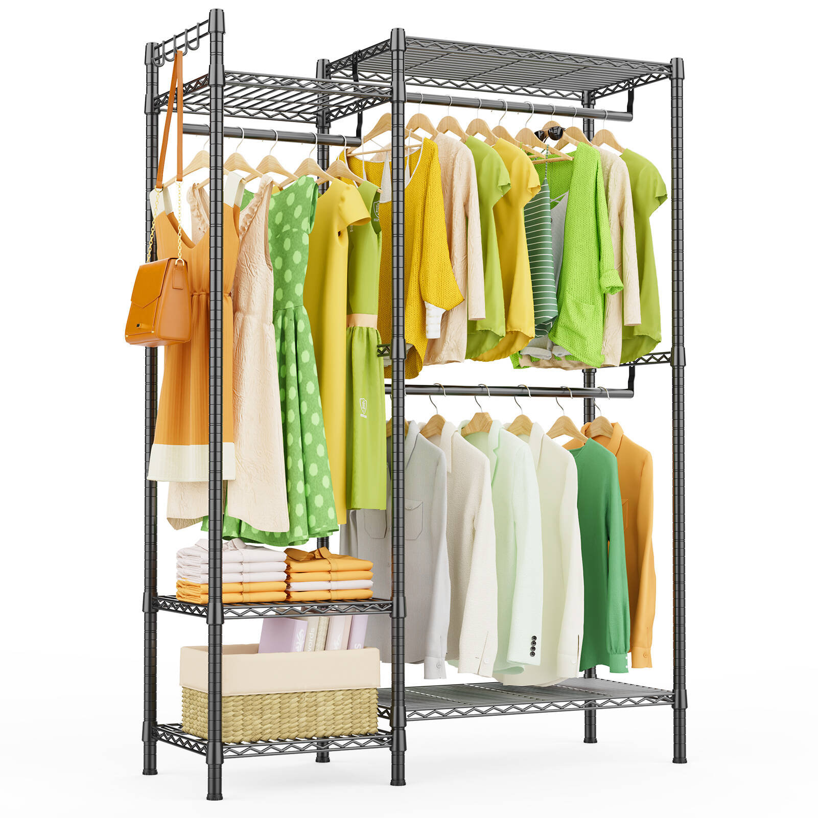 Rebrilliant Memuna 42.12'' Metal Clothing Rack | Wayfair