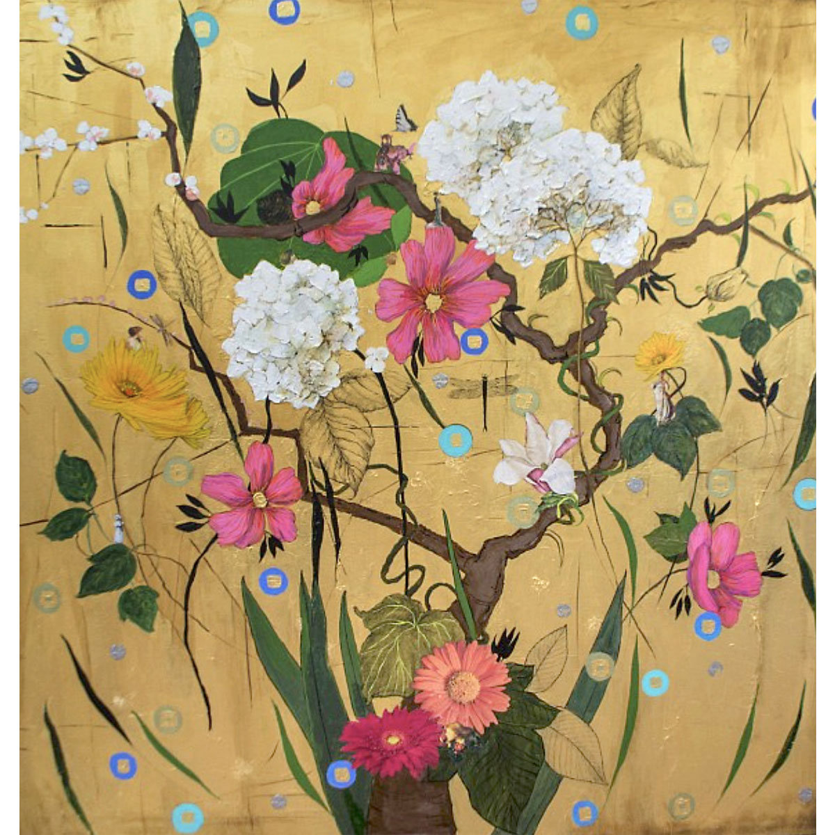 Platinum Art Group Hydrangea Walk by Natalie Levine - Unframed Painting ...