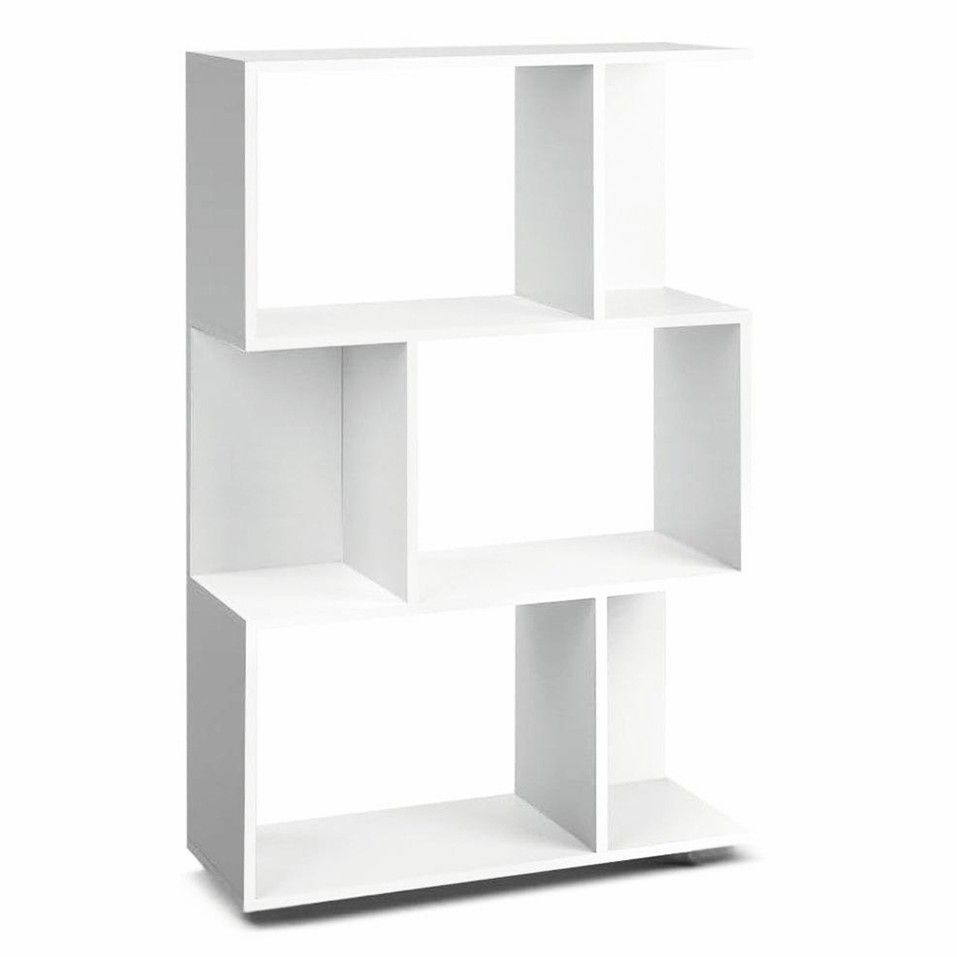 Banior Three-layer White Bookcase In Cream - Add Function And Elegance ...