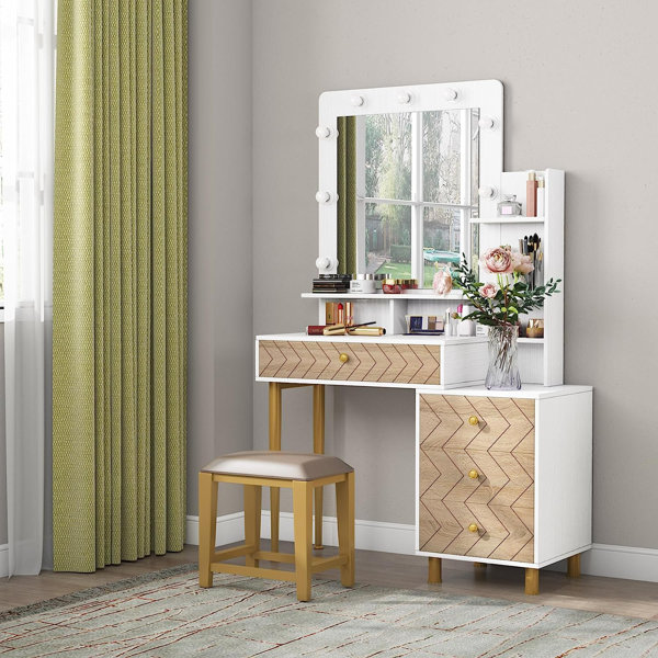 Gold-vanity-table | Wayfair