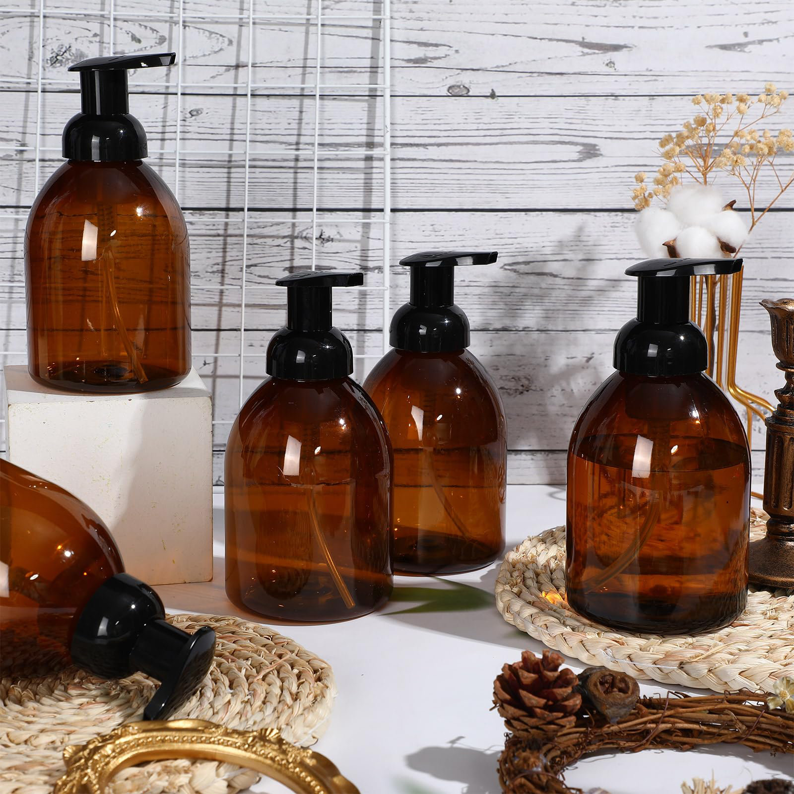 Latitude Run® Foaming Soap Dispenser 17 Oz Refillable Foam Pump Bottle ...