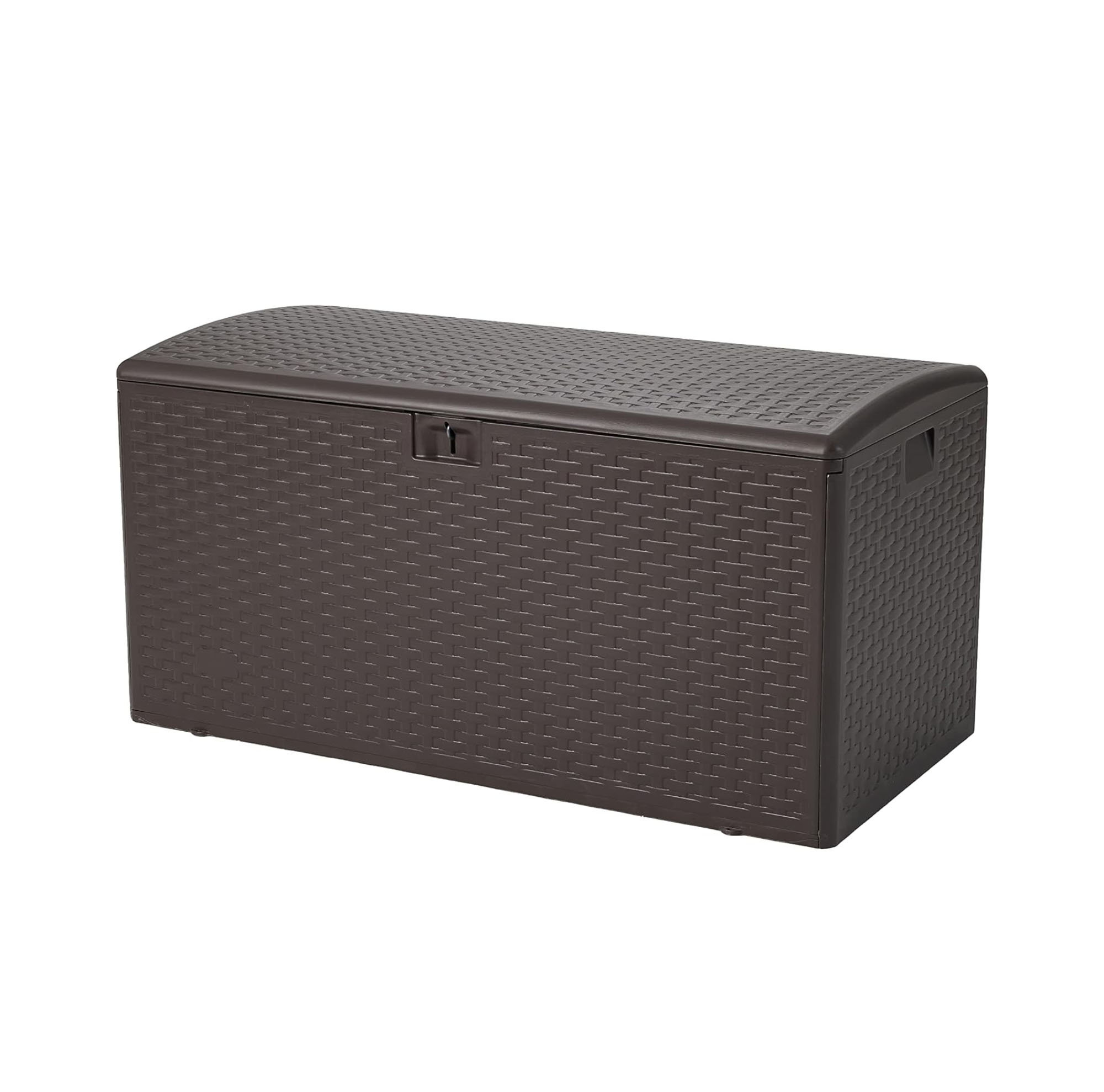 Beniar Outdoor Patio 99 Gallon Storage Box, Brown | Wayfair