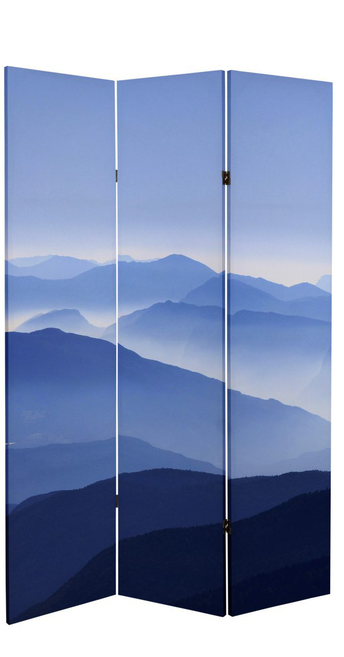 East Urban Home Mountain Landscape Canvas Folding Screen & Reviews ...