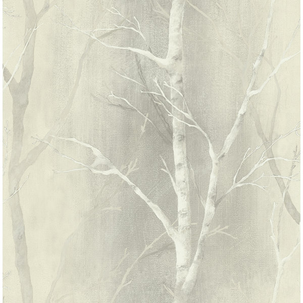 Seabrook Designs Metallic Parchment & Greige Zavia Tree Trunks Non ...