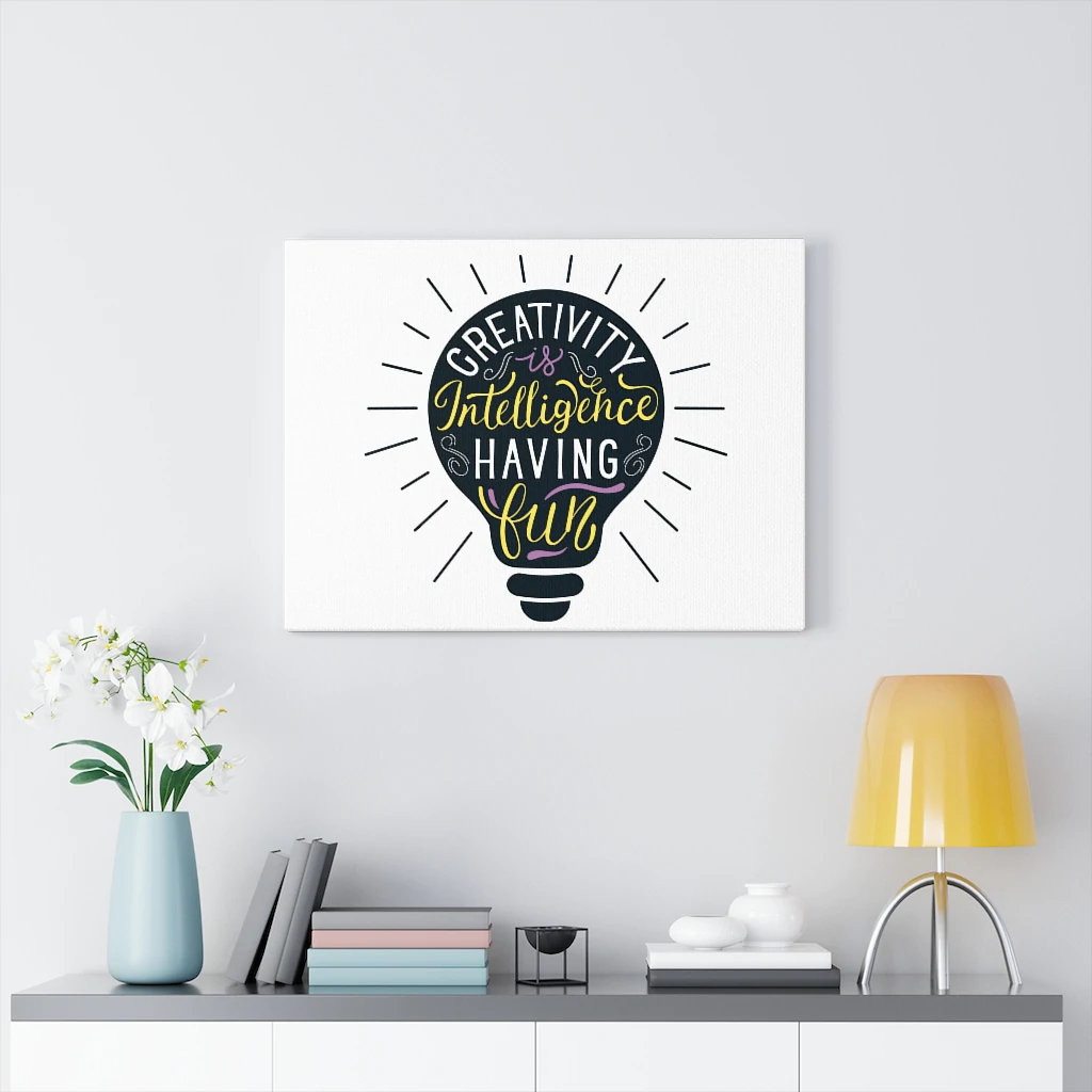 Trinx Inspirational Quote Canvas Creativity Wall Art Motivational Motto ...