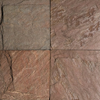Stone & Tile Shoppe, Inc. Copper Polished 16" x 16" Slate Stone Look ...