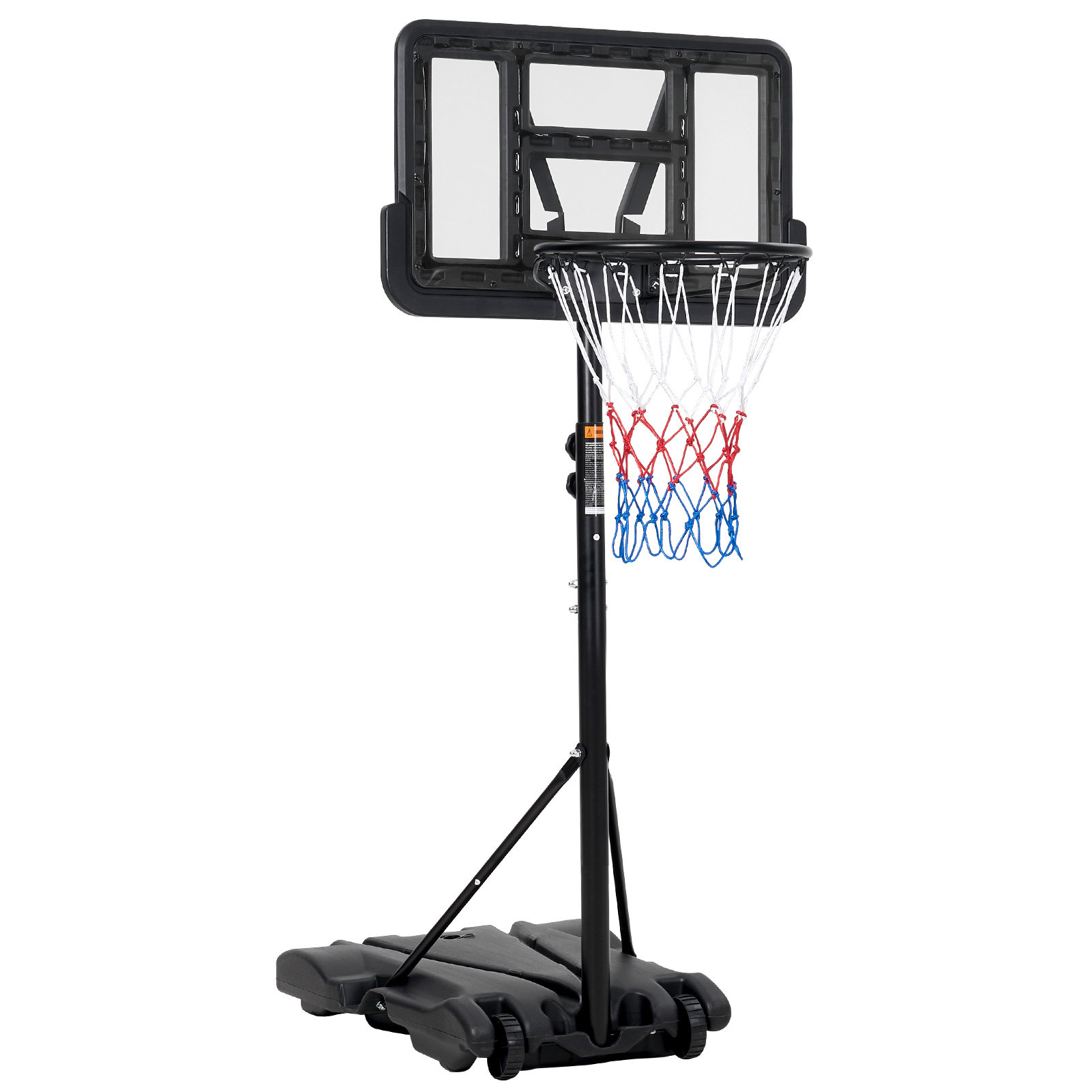GarveeLife Adjustable 5–7FT Kids Basketball Hoop with Sturdy Base for ...