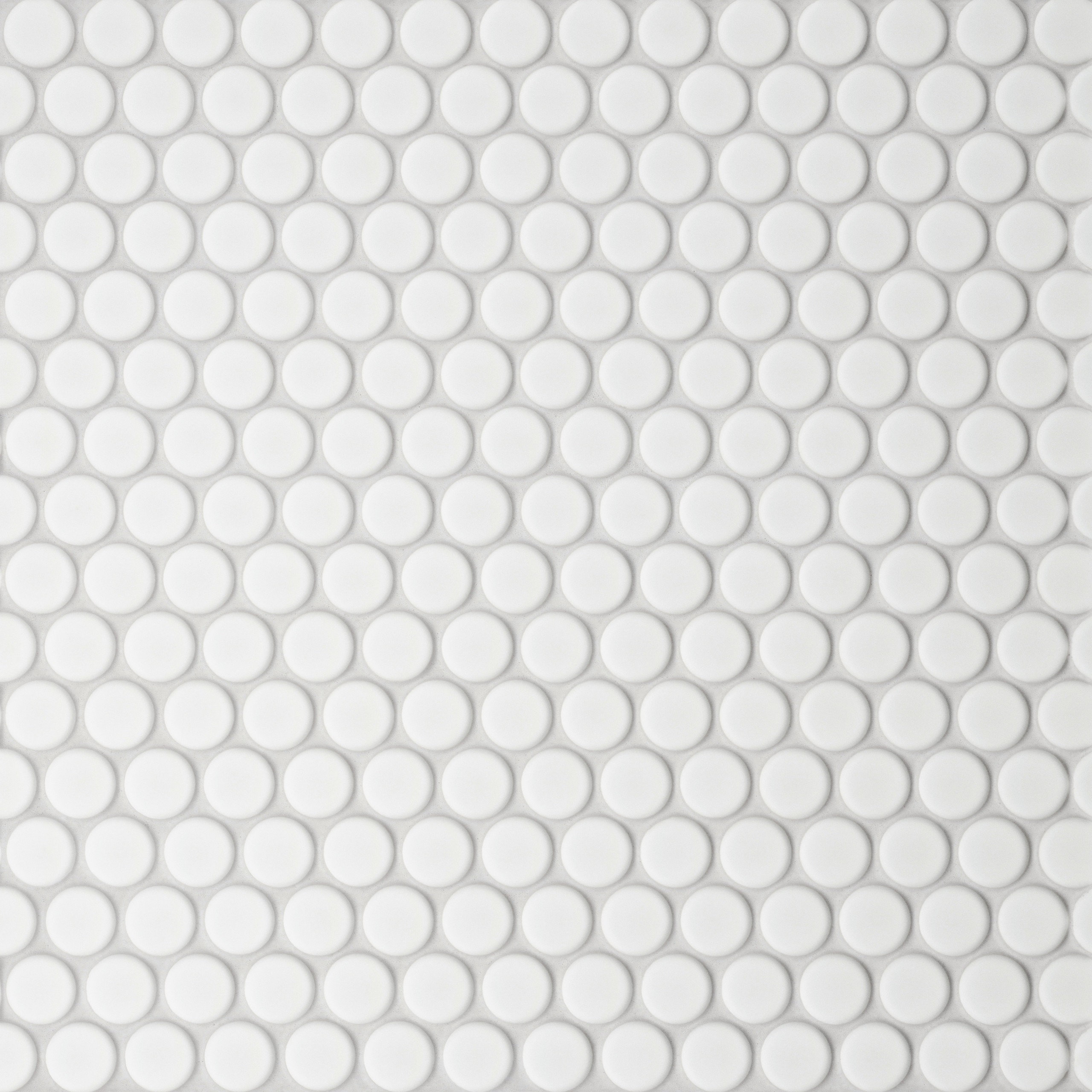 Bedrosians Le Cafe 3/4" x 3/4" Circle Matte Porcelain Mosaic Tile | Wayfair