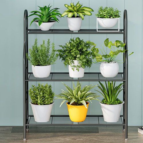 Gray Plant Stands & Tables You'll Love | Wayfair