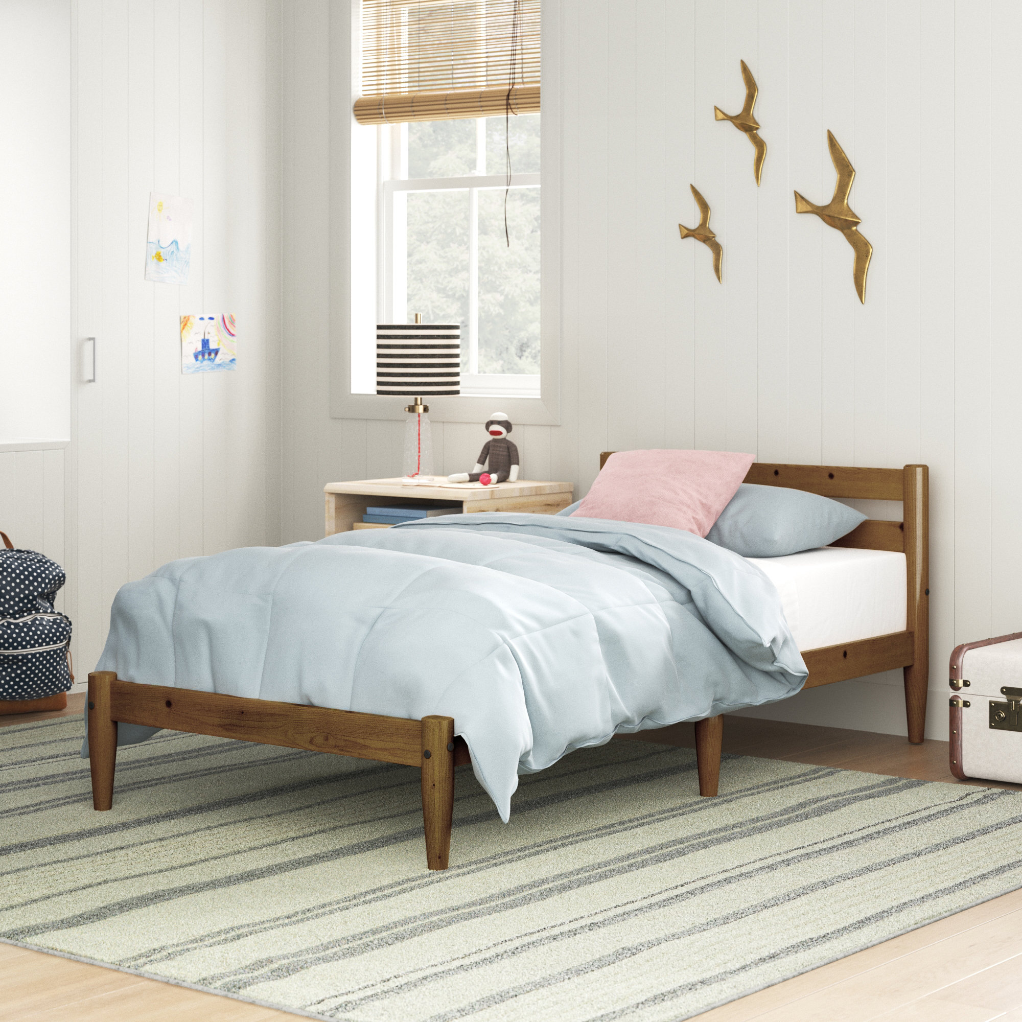 Viv + Rae Lasher Solid Wood Slat Bed & Reviews | Wayfair