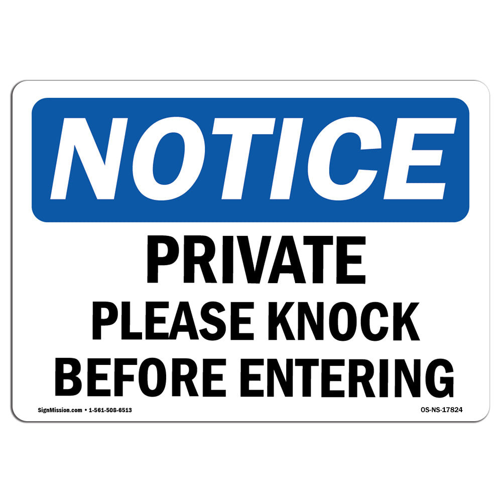 SignMission Private Please Knock Before Entering Sign | Wayfair