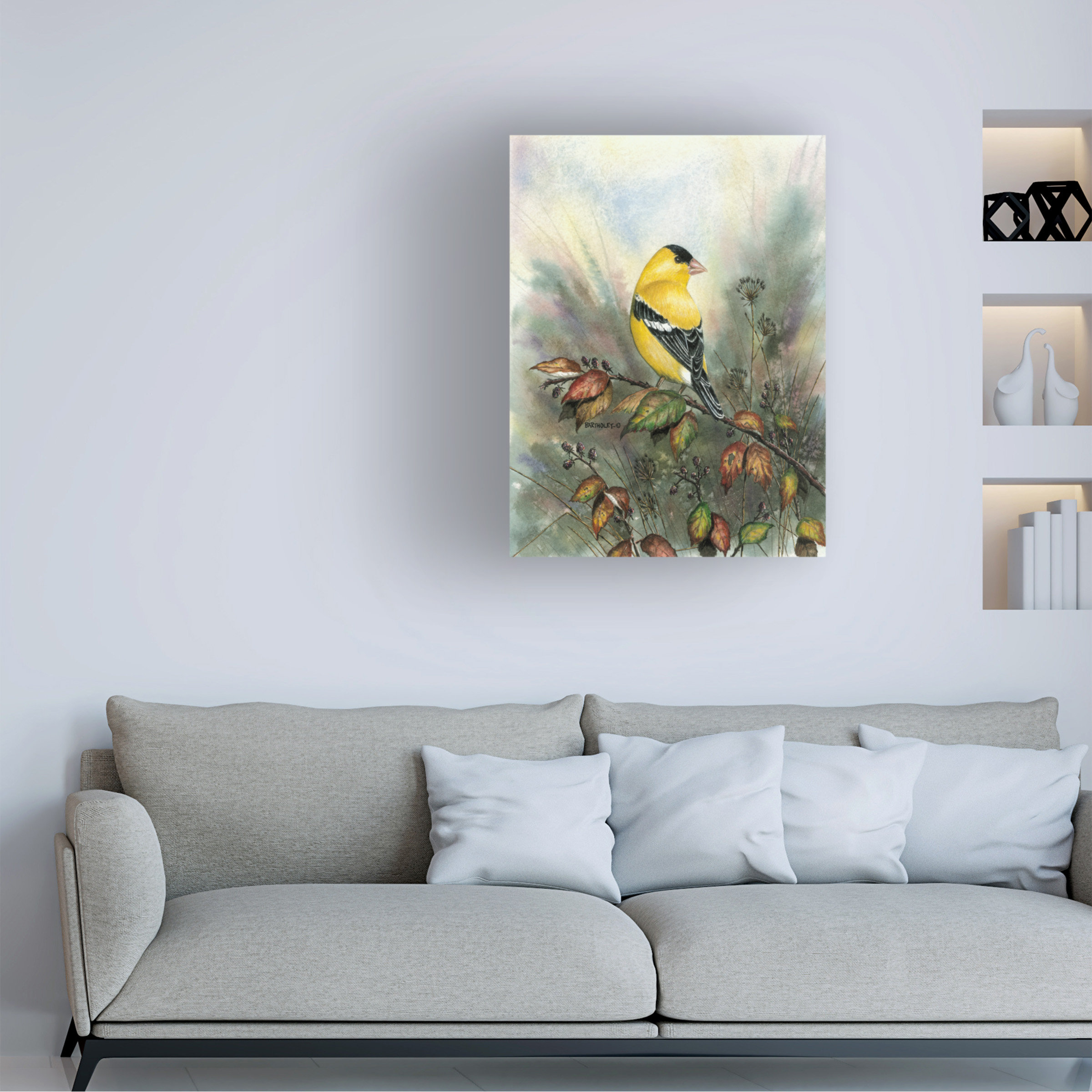 Winston Porter Dave Bartholet Back Yard Gold Canvas Art | Wayfair
