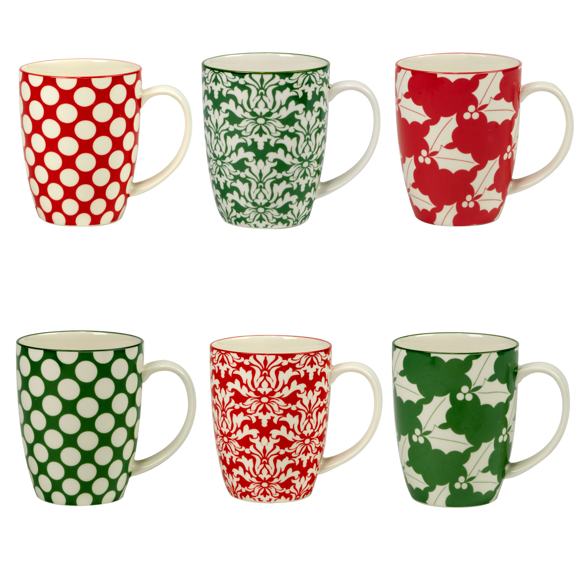 Certified International Winter Medley Set of 6 Mugs asst | Wayfair