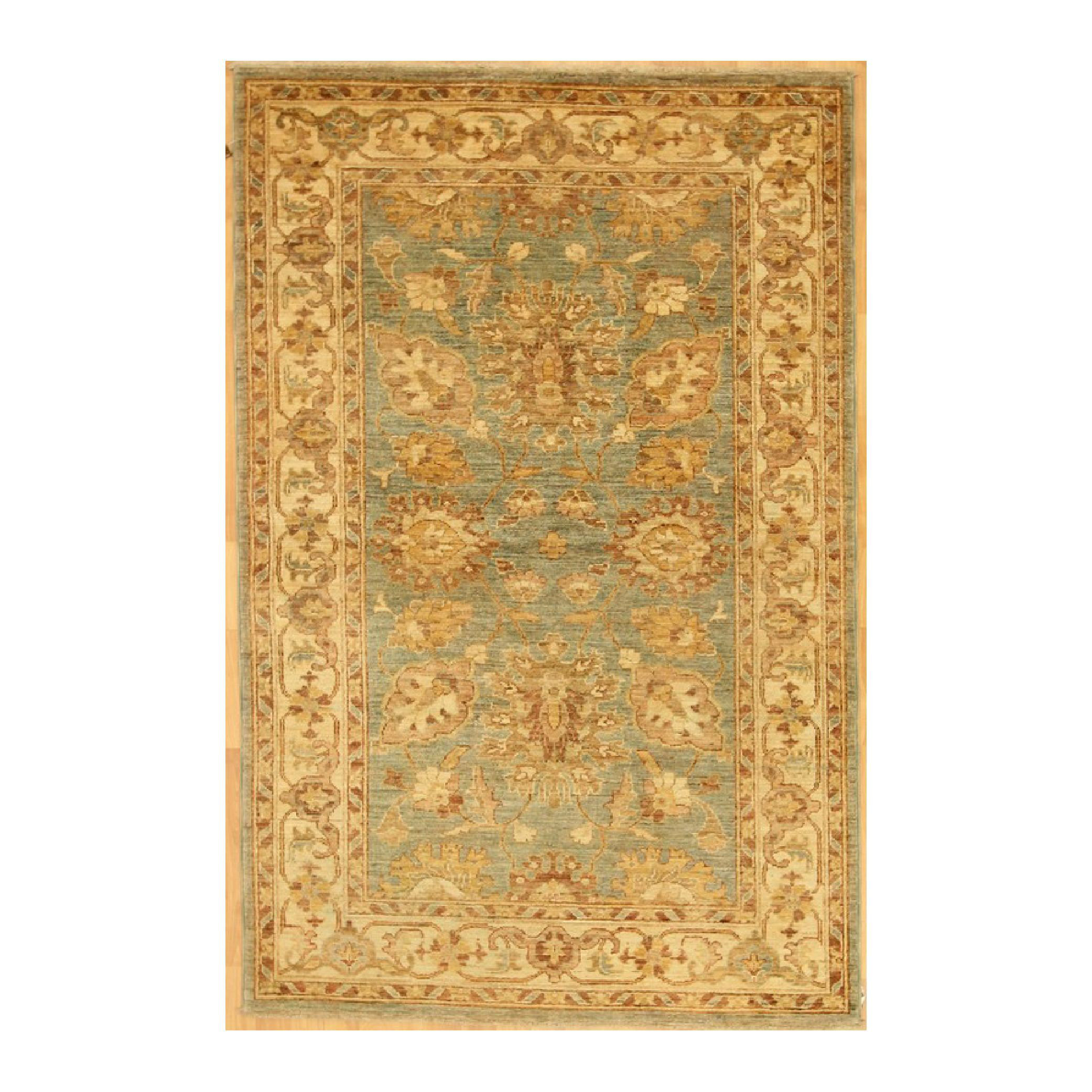 String Matter Hand Knotted Floral Rug | Wayfair
