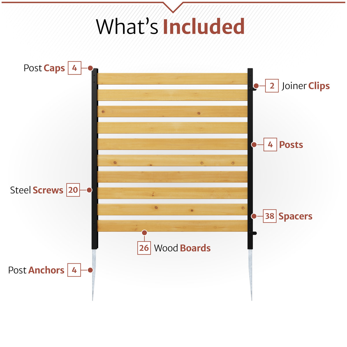 Enclo 42in H x 38in W (2 Panels) No Dig Enclo Charleston Cedar Wood ...