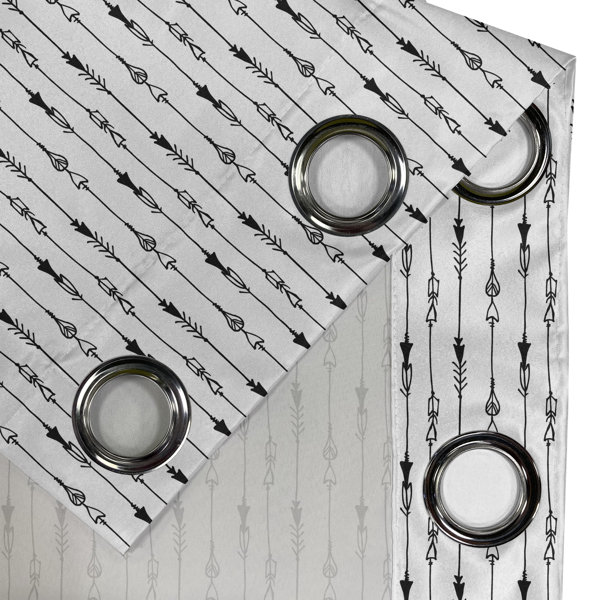 Gracie Oaks Thermovorhang-Set Delasandro Handgezeichnete Ständer mit ...