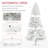 Ebern Designs 6Ft Unlit Artificial White Christmas Tree, Holiday Décor ...