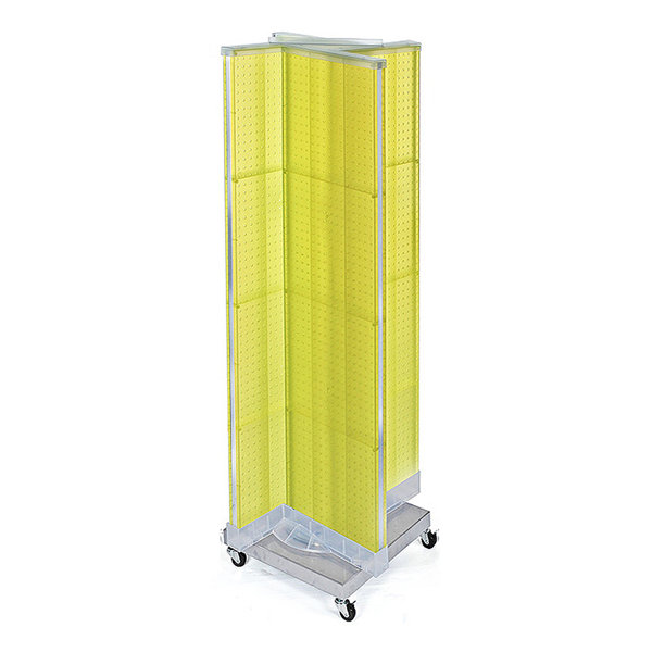 Azar Displays Pinwheel Pegboard Floor Display on Revolving Wheeled Base ...