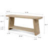 Lily's Living Ravenna 72.05" Solid Wood Console Table | Wayfair