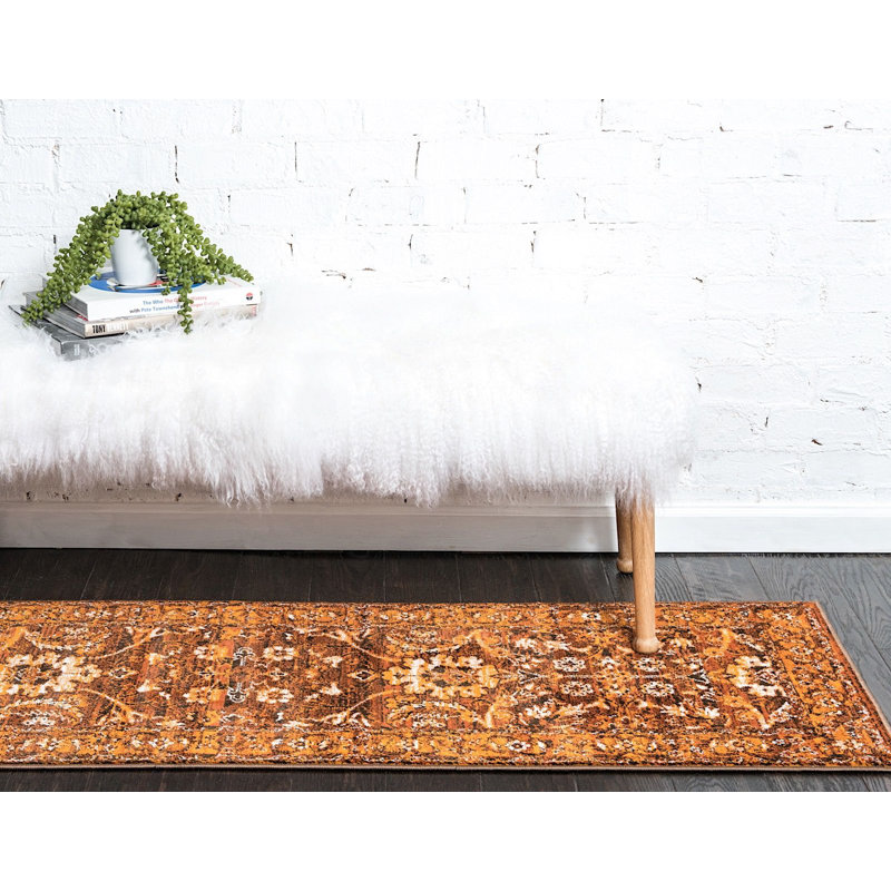 RugPal Majestic Oriental Orange Area Rug | Wayfair