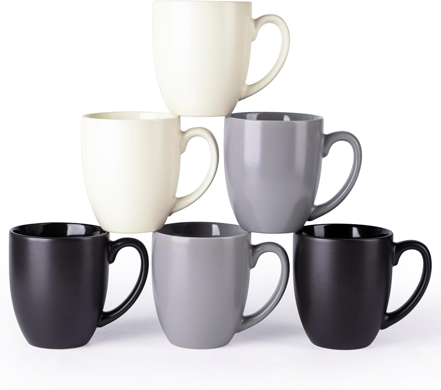 Amzico 16oz Coffee Mugs Set of 6, Large Ceramic Coffee Mugs - Wayfair ...