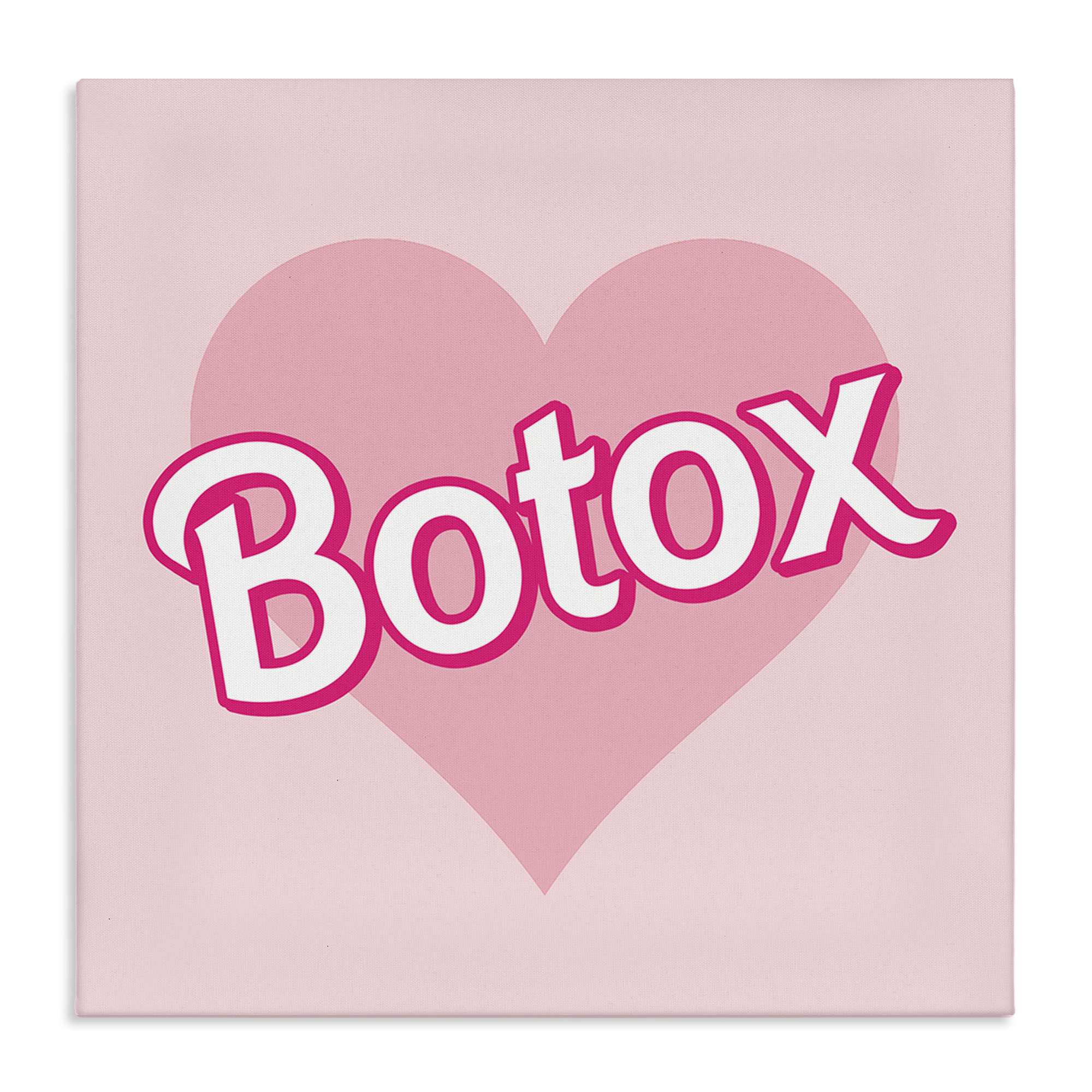 Ebern Designs Pink Heart Botox Canvas Wall Art Design By Daphne ...
