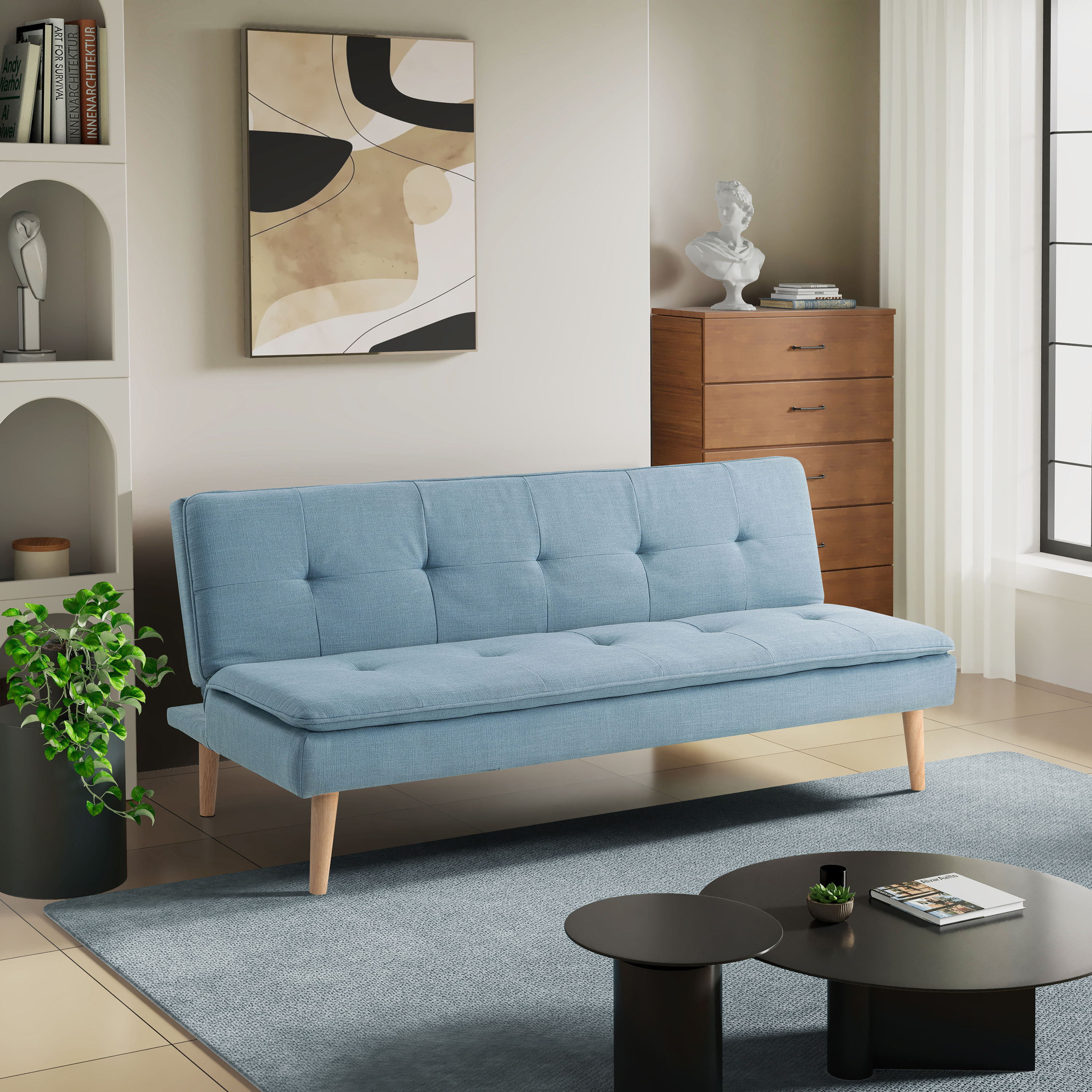 Serta Tanner 66.1 Upholstered Futon & Reviews | Wayfair