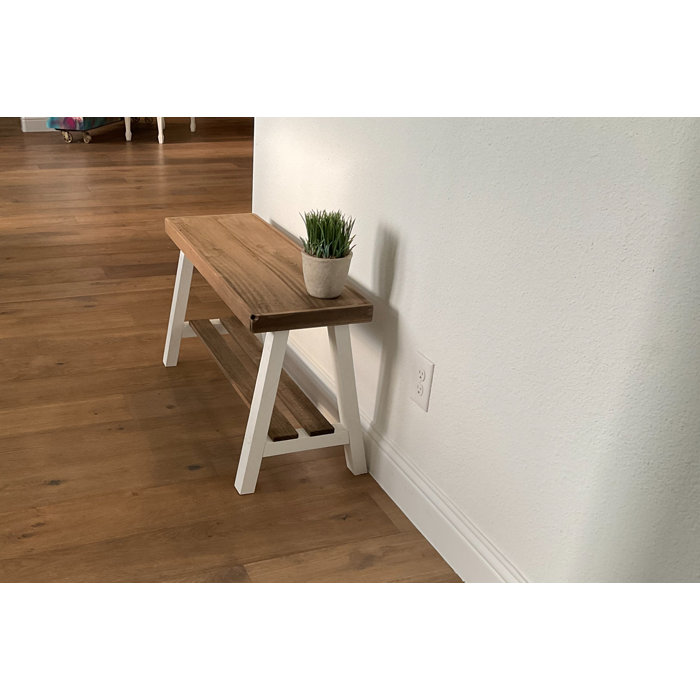 Gracie Oaks Minoo Solid Wood Storage Bench & Reviews | Wayfair