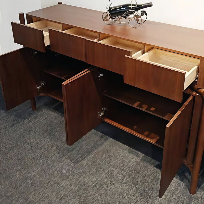 Loon Peak® Sideboard Cabinet – Multi-Layer Plywood & Ash Wood, Rustic ...