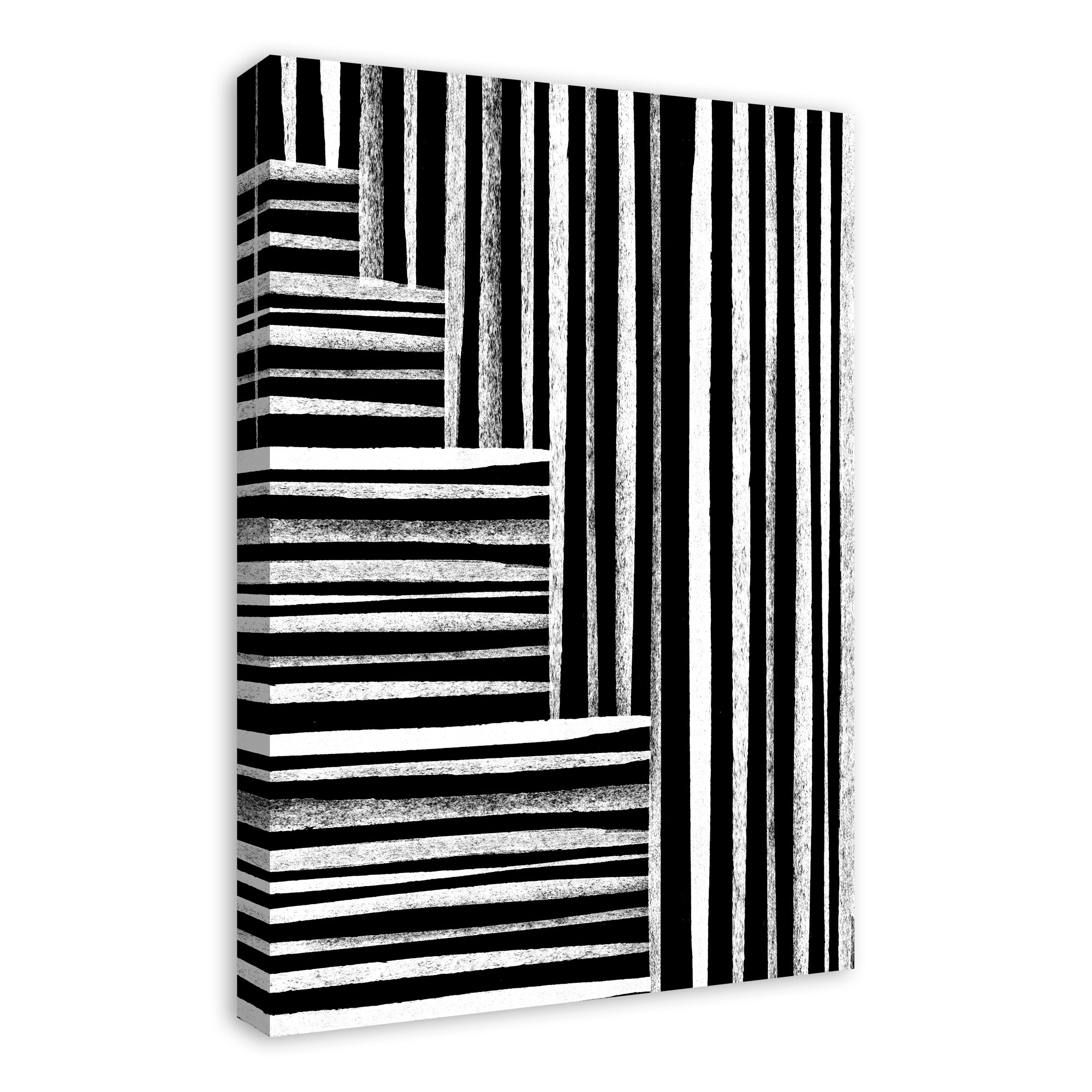 Latitude Run® " Distressed Lines Pattern " - Wayfair Canada