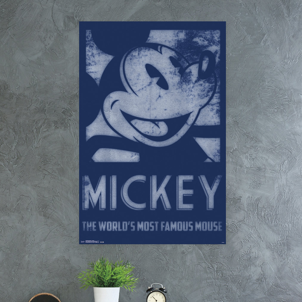 Trends International Mickey Mouse - Famous Paper Print | Wayfair