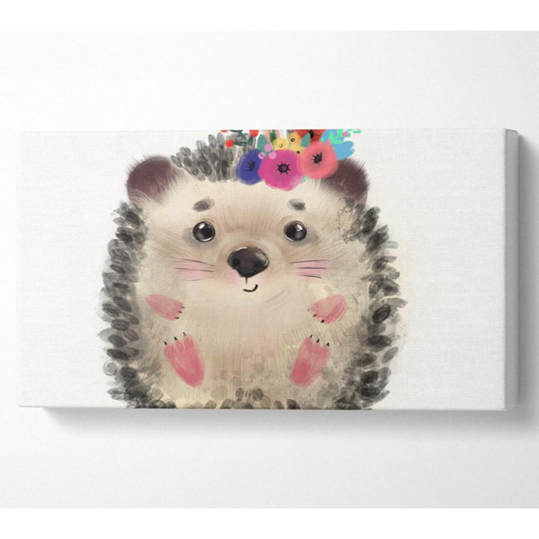 Harriet Bee The Curled Up Hedgehog - Wrapped Canvas Art Prints ...